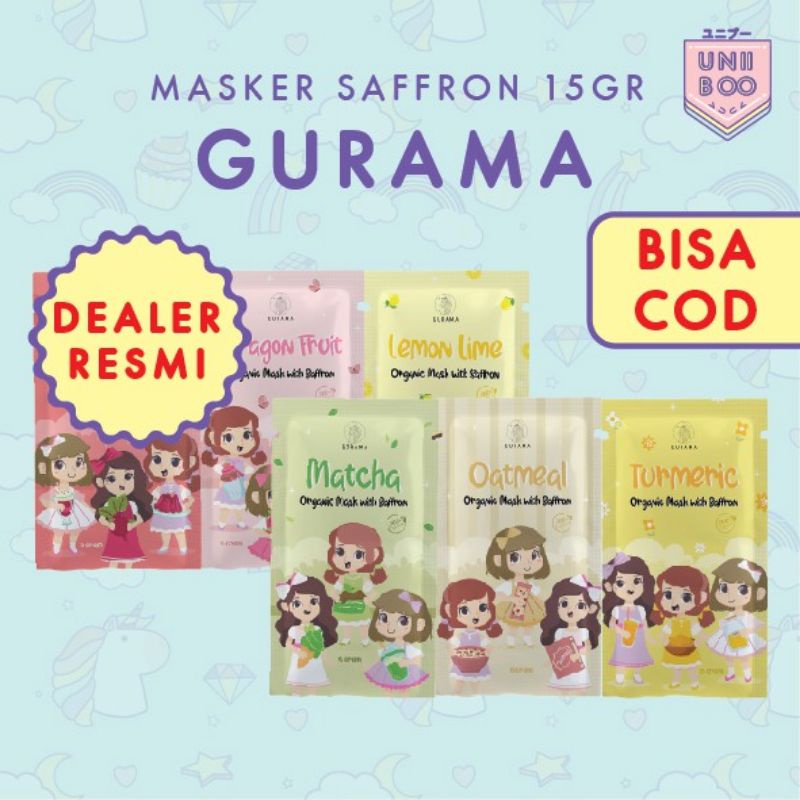 Jual [kadomu_kadoku] Gurama Masker Safron Masker Wash off (15gr ...
