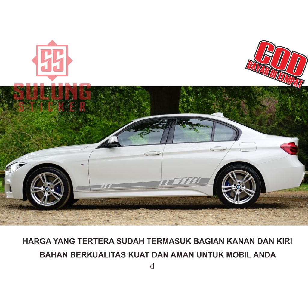 Jual Stiker Samping Bawah Pintu Mobil Cutting Sticker Simple Variasi ...