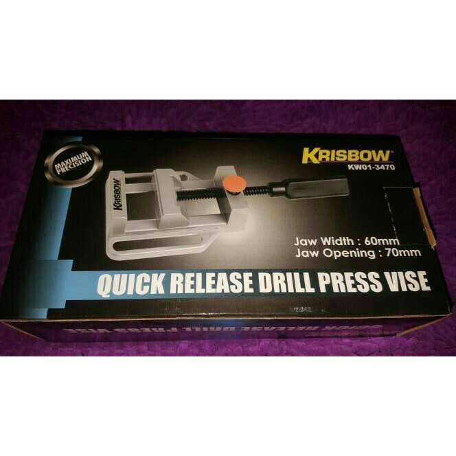 Jual klem/ penjepit/ ragum/ clamp quick release drill press vise ...