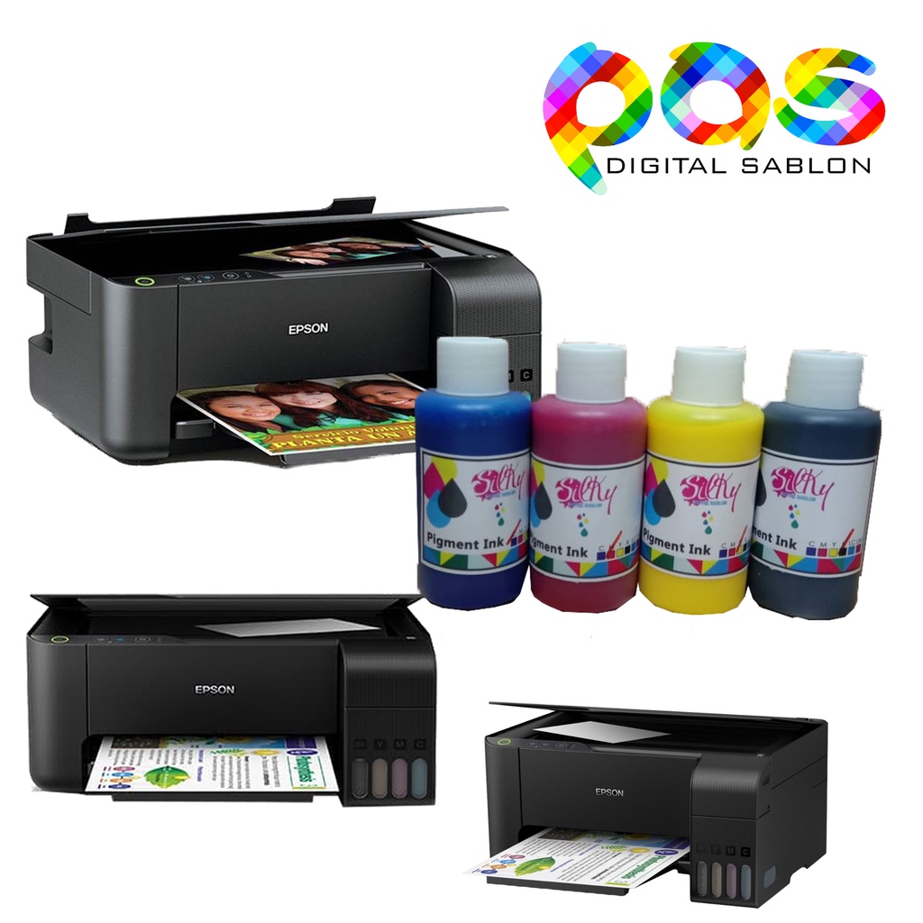 Jual Printer Sablon Epson L3210 Upgrade Tinta Pigmen ink Korea (Scan ...