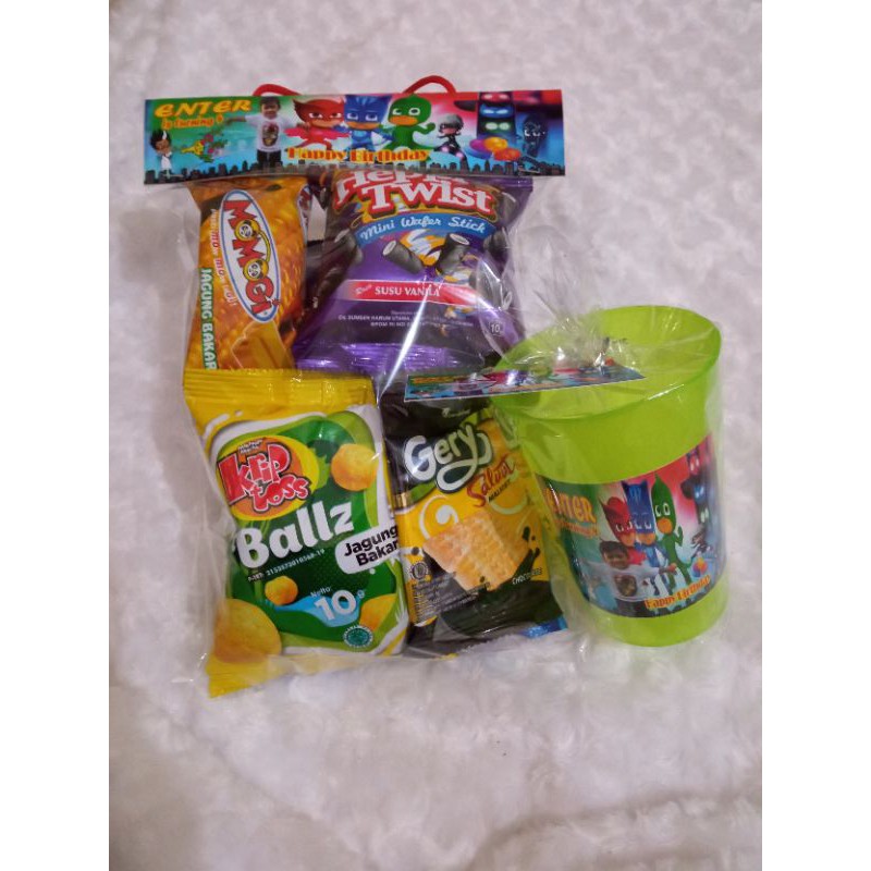 Jual Paket snack anak ultah ulang tahun dan souvenir | Shopee Indonesia