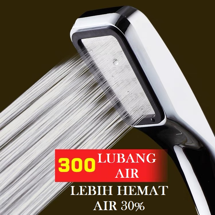 Jual Hand Shower Hemat Air 300 Lubang Tekanan Kencang Shower Aerator ...