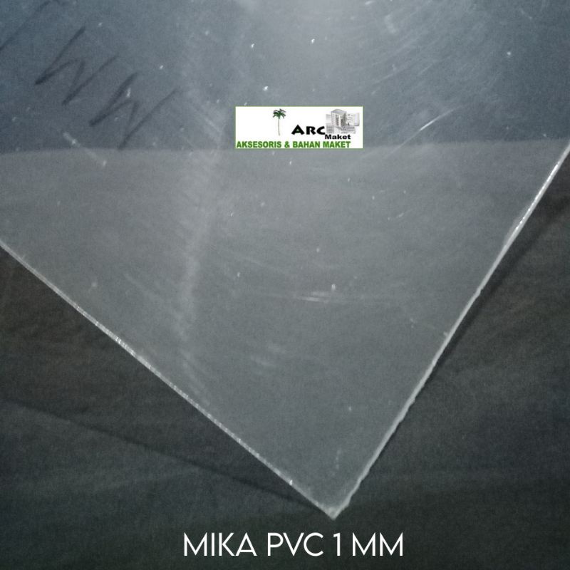 Jual MIKA PVC SHEET BENING (CLEAR) TEBAL 0.5 MM DAN 1MM UKURAN 25 CM X 33 CM UNTUK MAKET ...
