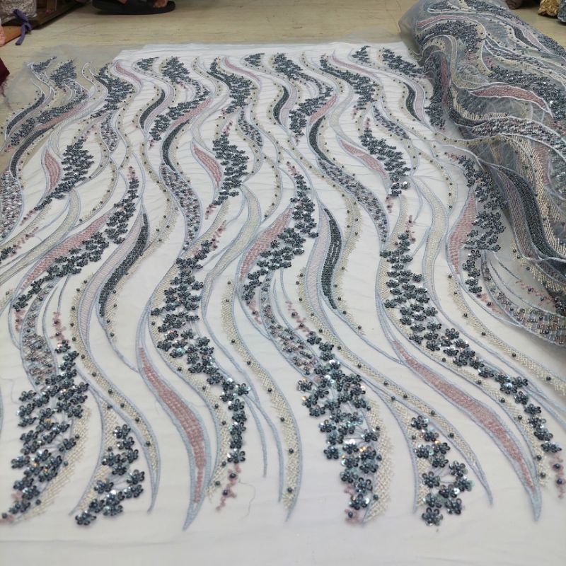 Jual Bahan Kain Tile Korea Full Payet Swarovsky Terbaik | Shopee Indonesia