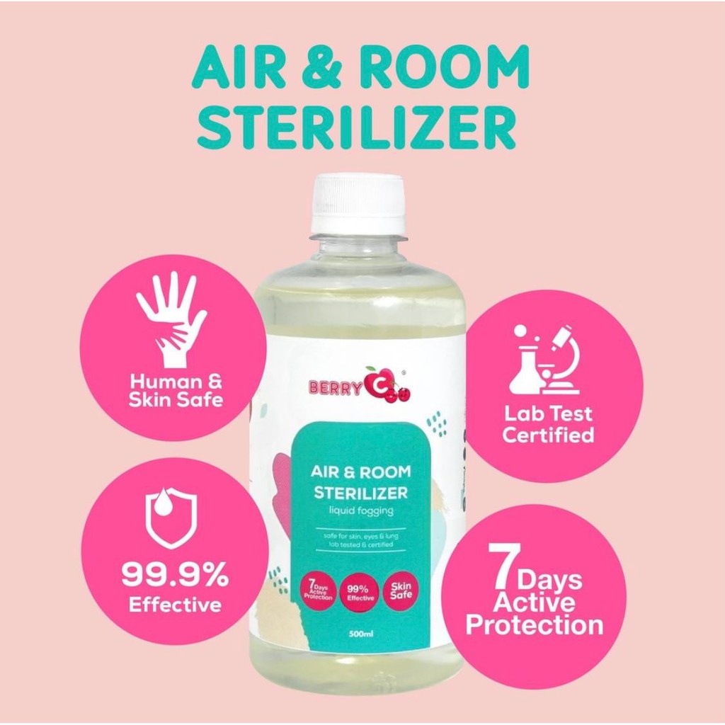 Jual BerryC Berry C Air & Room Sterilizer 500ml liquid Fogging ...