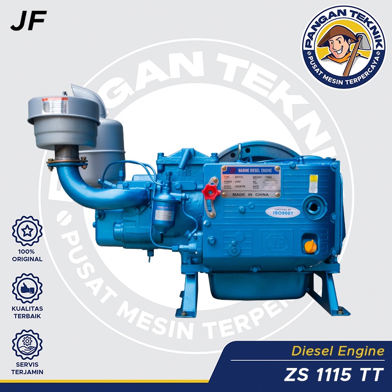 Jual MESIN DIESEL JIANG FONG TANPA TANKI | ZS 1115 TT | MESIN DIESEL 24 PK | Shopee Indonesia