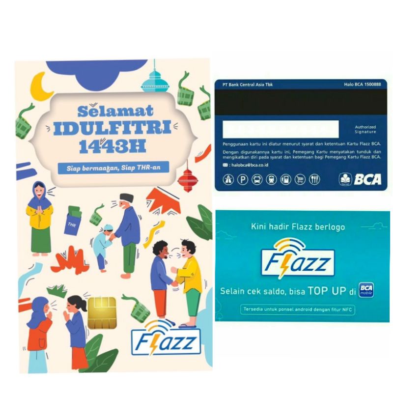 Jual Kartu Flazz BCA Gen 2/Gen2 Limited Edition Idul Fitri Selamat Berlogo Baru ORI /Like eTOLL ...