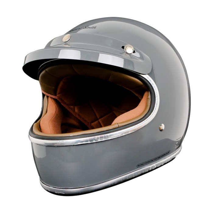 Jual Howard Smith Racer Retro Helm Full Face - Dark Grey | Shopee Indonesia