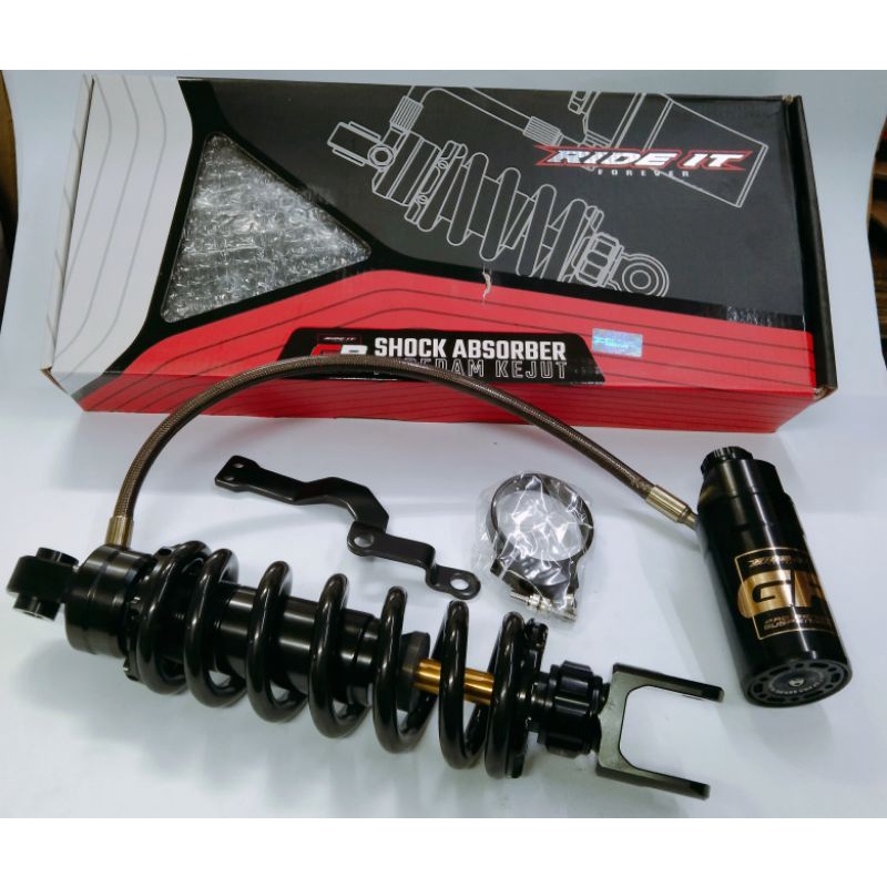 Jual MONOSHOCK SHOCK/SHOK BREKER BELAKANG RIDE IT TABUNG PISAH GOLD SERIES CBR 150 K45/CBR 150 ...