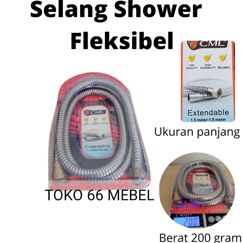 Jual Selang Shower Stainless Flexiibel / Selang Jet Shower & Hand ...