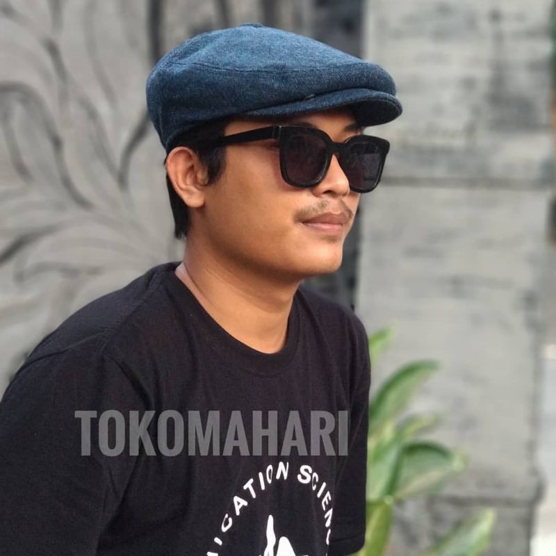Jual Flat cap / topi copet / topi baret / topi patino / painter hat ...
