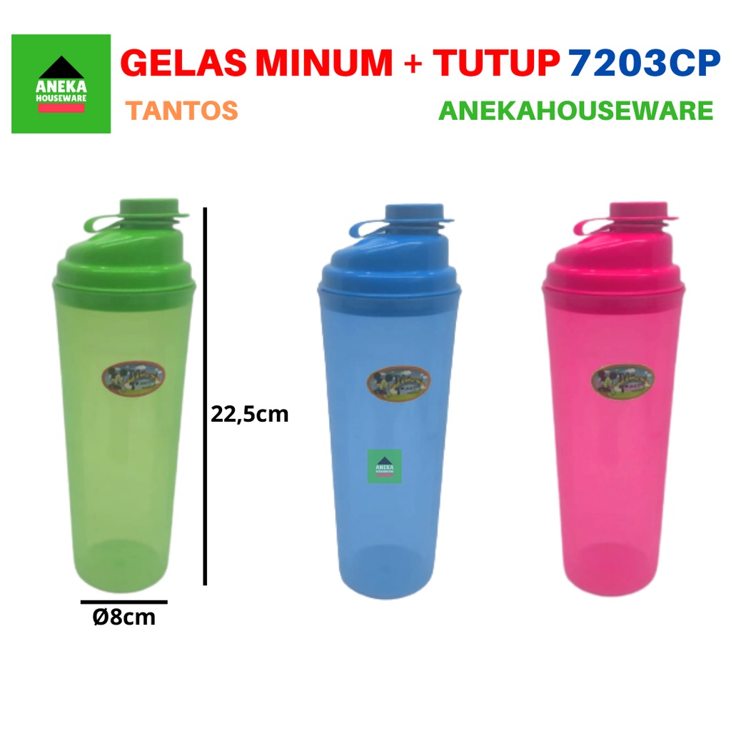 Jual Gelas Minum Tempat Air Minum Botol Air 600 ml 7203 CP Tantos ...