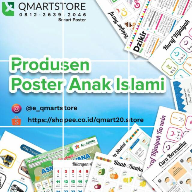 Jual Mainan Poster Edukasi Anak Muslim Seri Lengkap | Shopee Indonesia