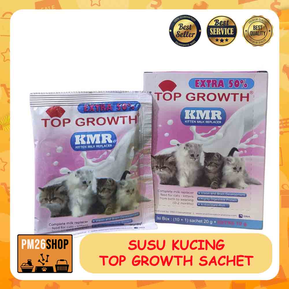 Jual SUSU UNTUK KUCING KITTEN MILK REPLACER TOP GROWTH ISI SACHET ...