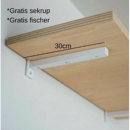 Jual JMP Bracket Breket Rak Ambalan Rak gantung Besi Penyangga Rak ...