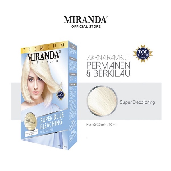 Jual Miranda Hair Color Super Blue Bleaching | Shopee Indonesia