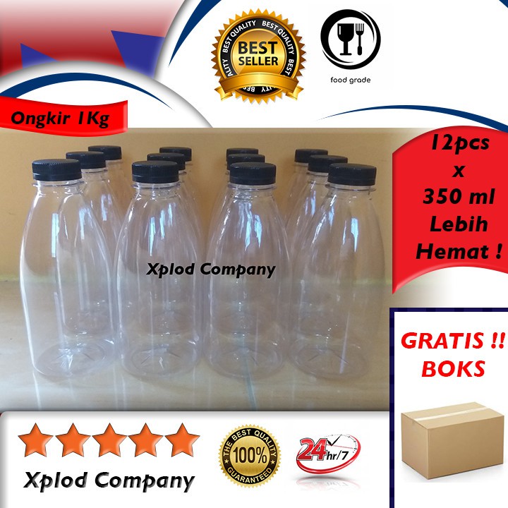 Jual (Isi 12) Botol Kemasan Minuman Botol Unik Botol Bentuk Susu dan ...