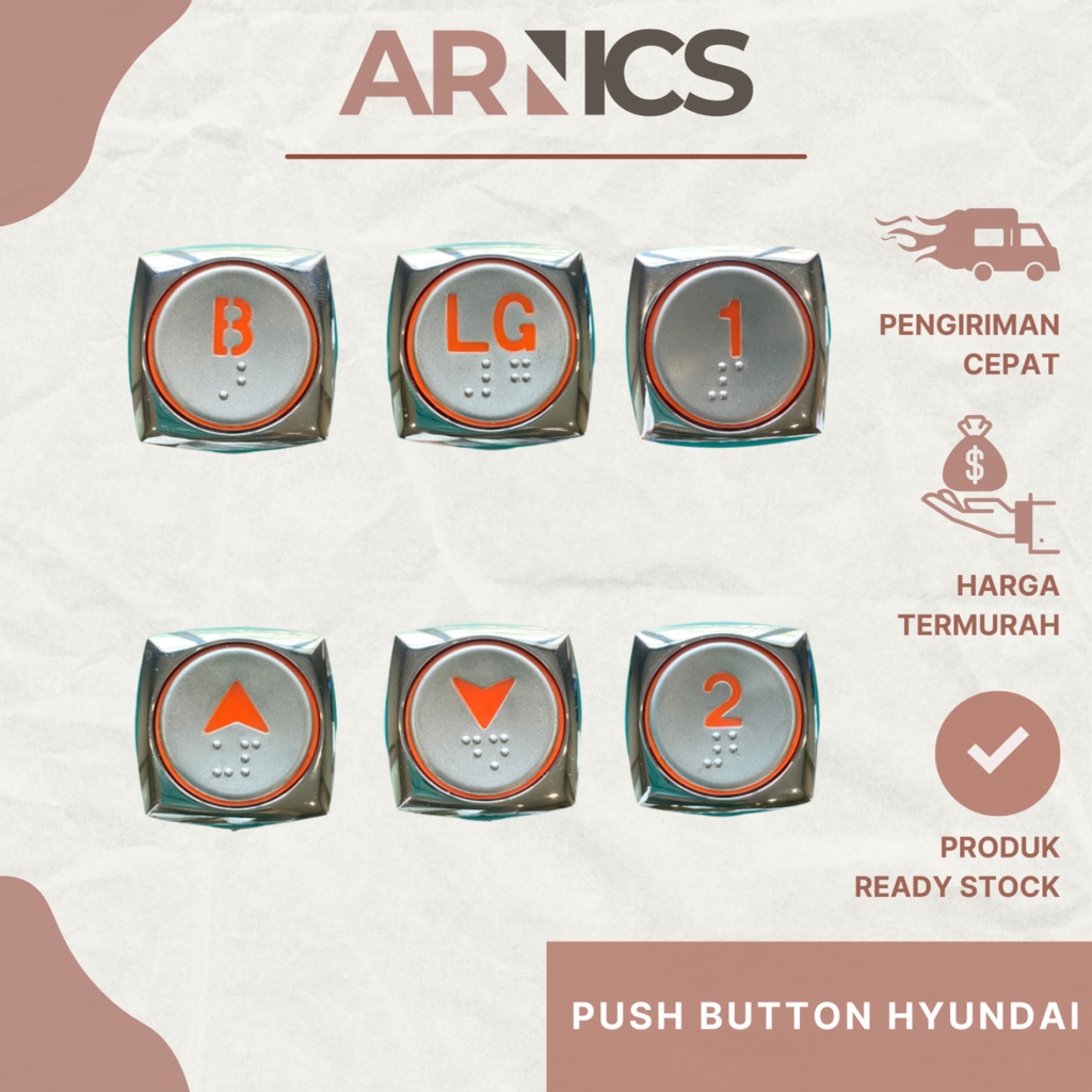 Jual Elevator Push Button Hyundai / Tombol Lift Hyundai | Shopee Indonesia