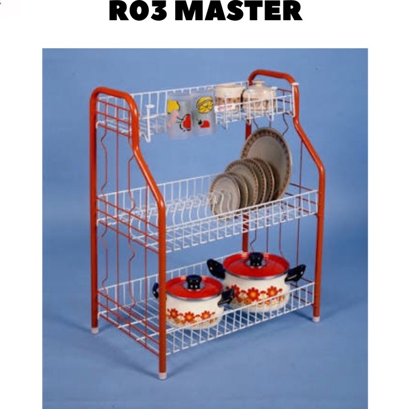 Jual Rak Piring R03 MASTER Perlengkapan Dapur Serbaguna | Shopee Indonesia