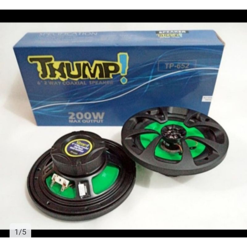 Jual SPEAKER MOBIL SPEAKER PINTU MOBIL 6 INCH THUMP 200 WATT 2 WAY ...