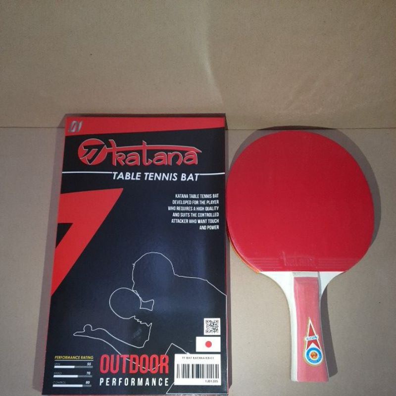 Jual Bat Pingpong Raket Tennis Meja KATANA KB-01 | Shopee Indonesia