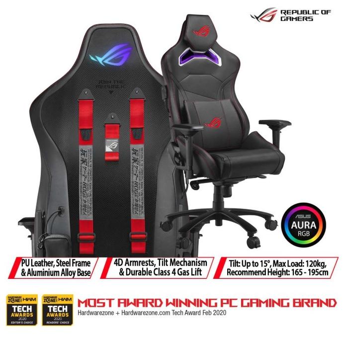 Jual ASUS ROG Chariot RGB Gaming Chair - Kursi Gaming RGB | Shopee ...