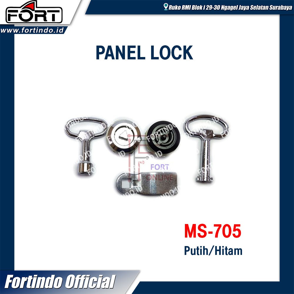 Jual Kunci panel bulat T kupu kupu MS-705 PANEL LOCK MERK FORT | Shopee ...