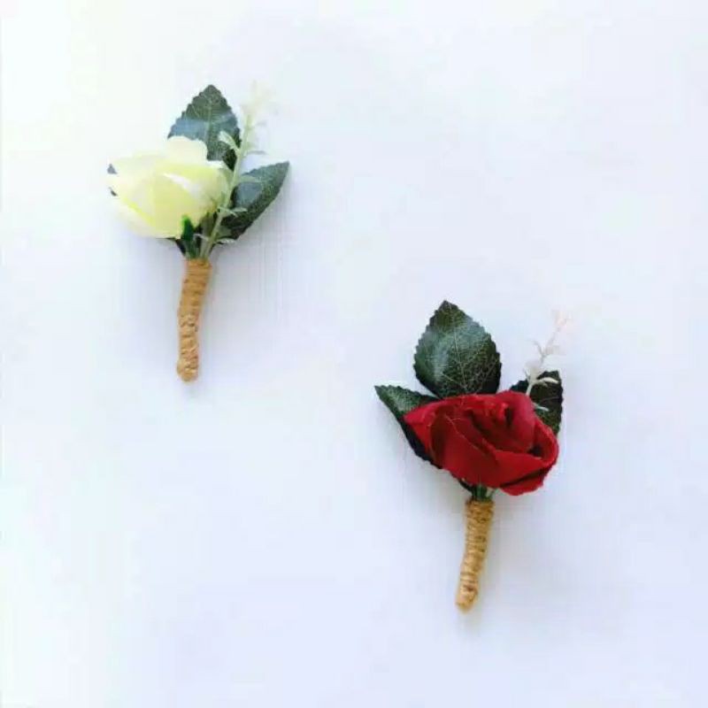 Jual BJ6 Boutonier bunga jas pengantin / tanda pengenal | Shopee Indonesia