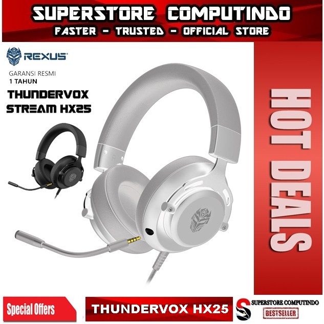 Jual Rexus Thundervox Stream HX25 Gaming Headset | Shopee Indonesia