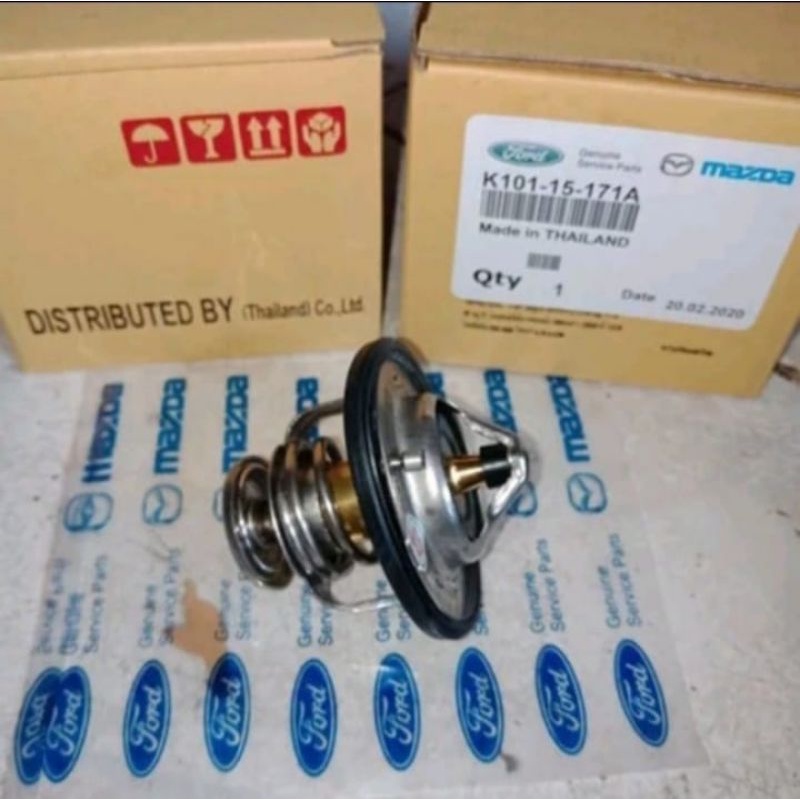 Jual THERMOSTAT TERMOSTAT FORD RANGER 2.5 2500CC BT50 P/N KL 0Q-15-171A ORI GARANSI 1 BULAN ...