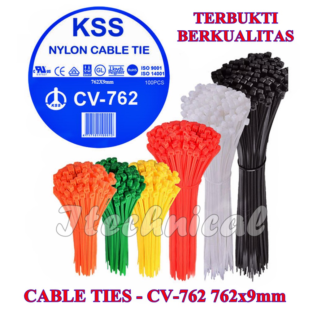 Jual KABEL TIES /KABEL TIS /CABEL TIES /CABLE TIS CV 762 X 9 mm KSS ASLI | Shopee Indonesia
