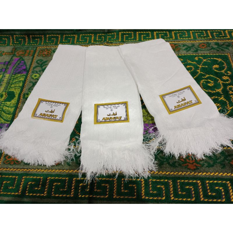 Jual Sorban Putih Polos/Sorban Arafat Sorban Haji Premium | Shopee ...