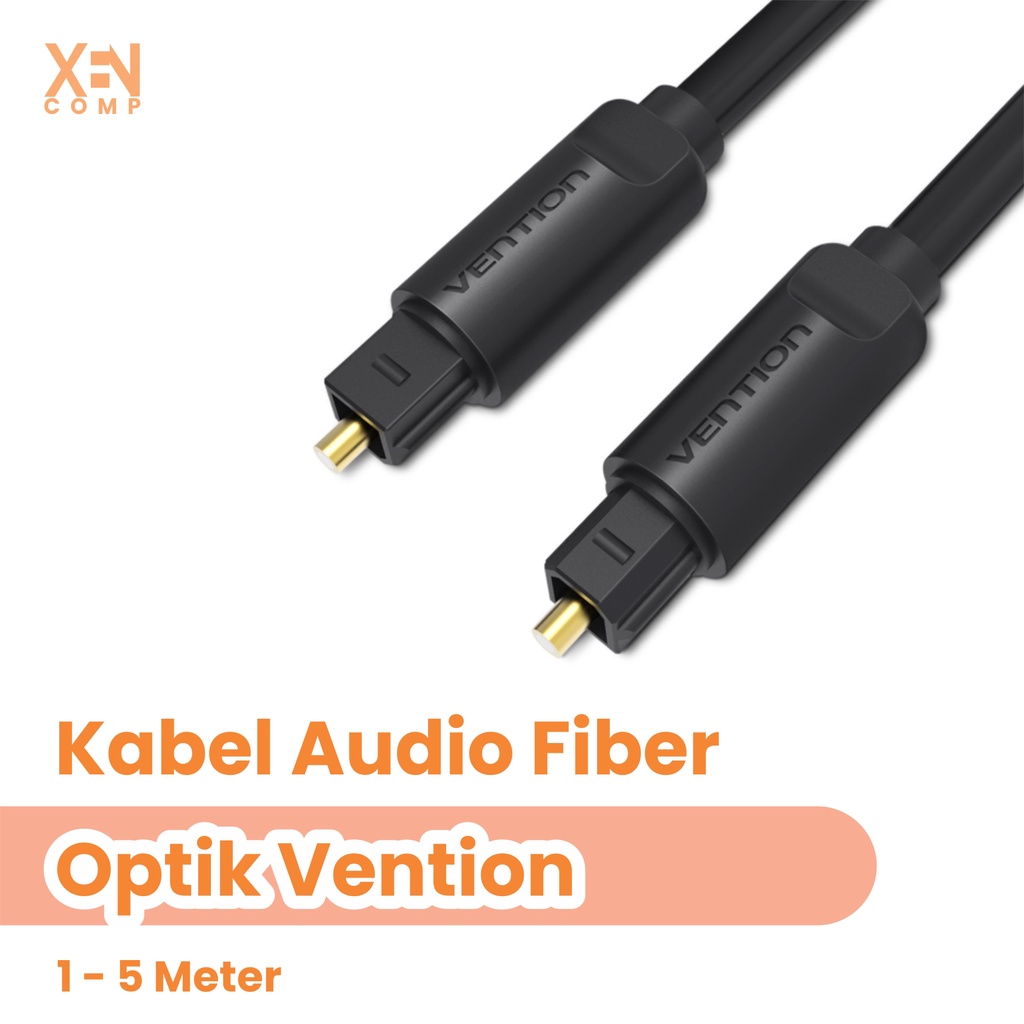Jual Kabel Toslink Digital Audio Optical / Fiber Optik Vention BAE 1m ...