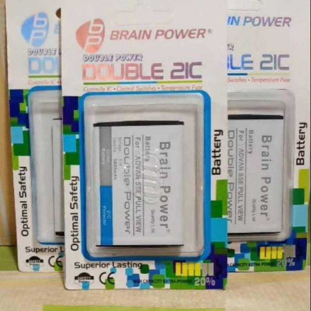 Jual Baterai batre bt Advan S5E Full Viuw double ic brain power | Shopee Indonesia