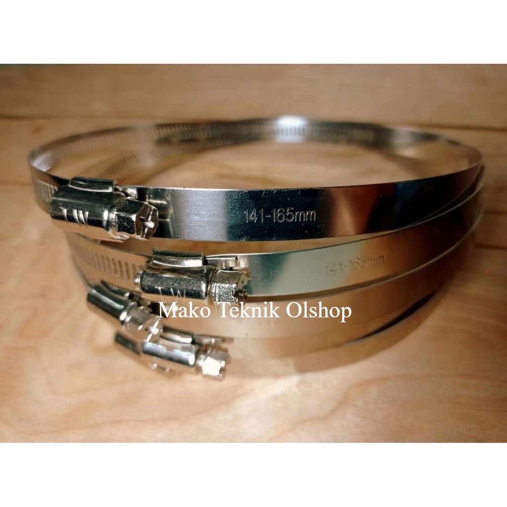 Jual Klem pipa/klem selang/hose clamp 6 1/2 " (141-165mm) @PC | Shopee ...
