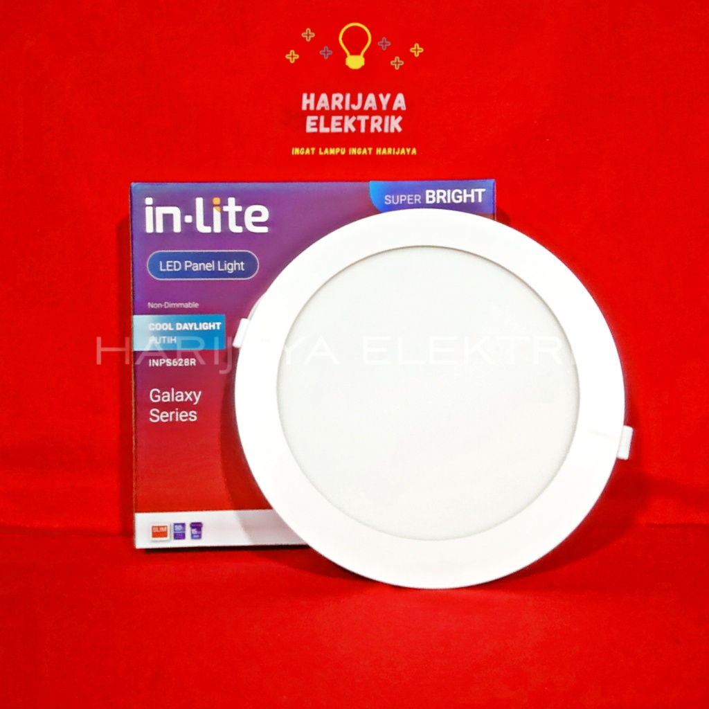 Jual INLITE LAMPU PANEL LED 12 WATT IB BULAT INPS628R DOWNLIGHT PLAFON ...