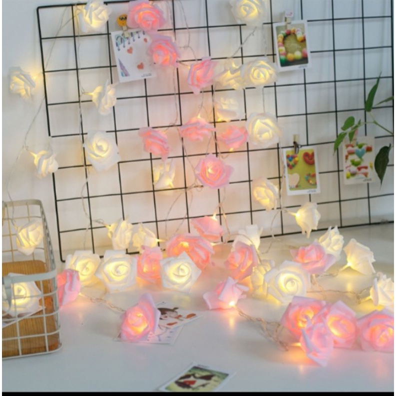 Jual Lampu Bunga Mawar Spon LED 2,5 Meter Tumblr Rambat Rose Light ...