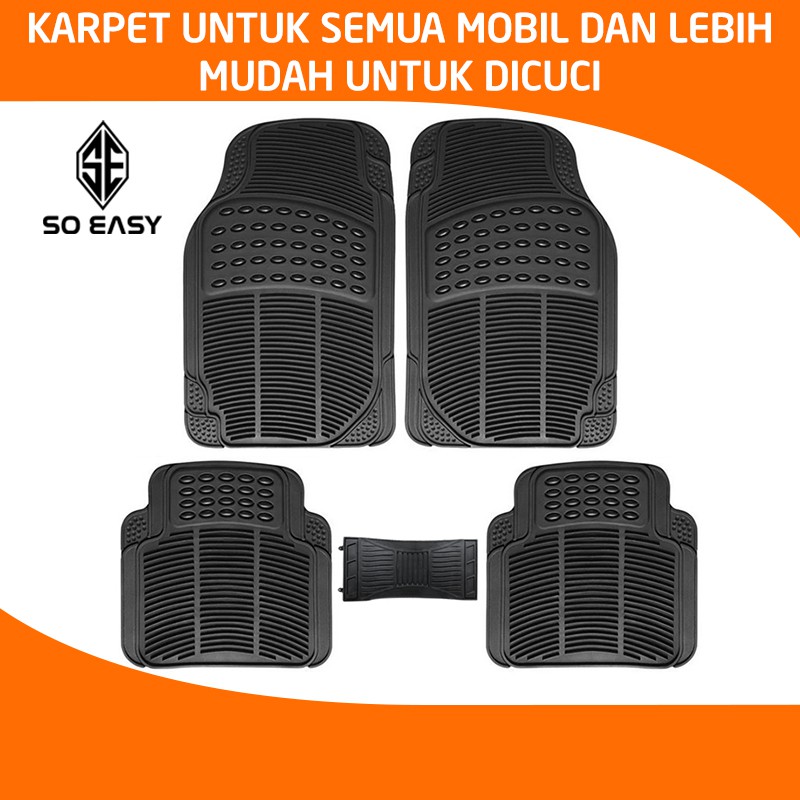Jual Karpet mobil PVC universal yang tebal 5PCS/set,karpet lantai mobil ...