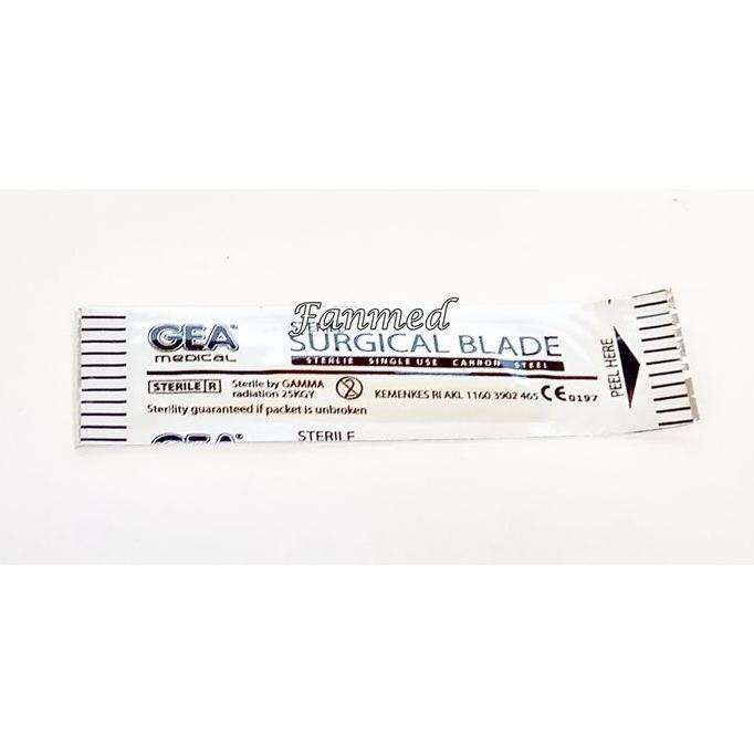 Jual Surgical Blade Bisturi mata Pisau Scalpel Bedah operasi GEA 11 Pcs ...