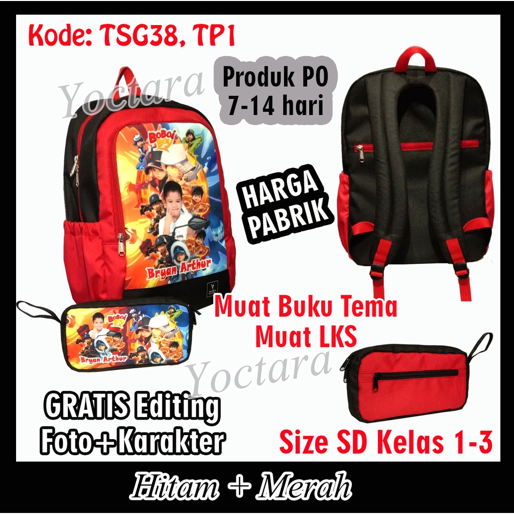 Jual Yoctara TSG38 TP1 | Paket Tas dan Tempat Pensil Boboiboy ...