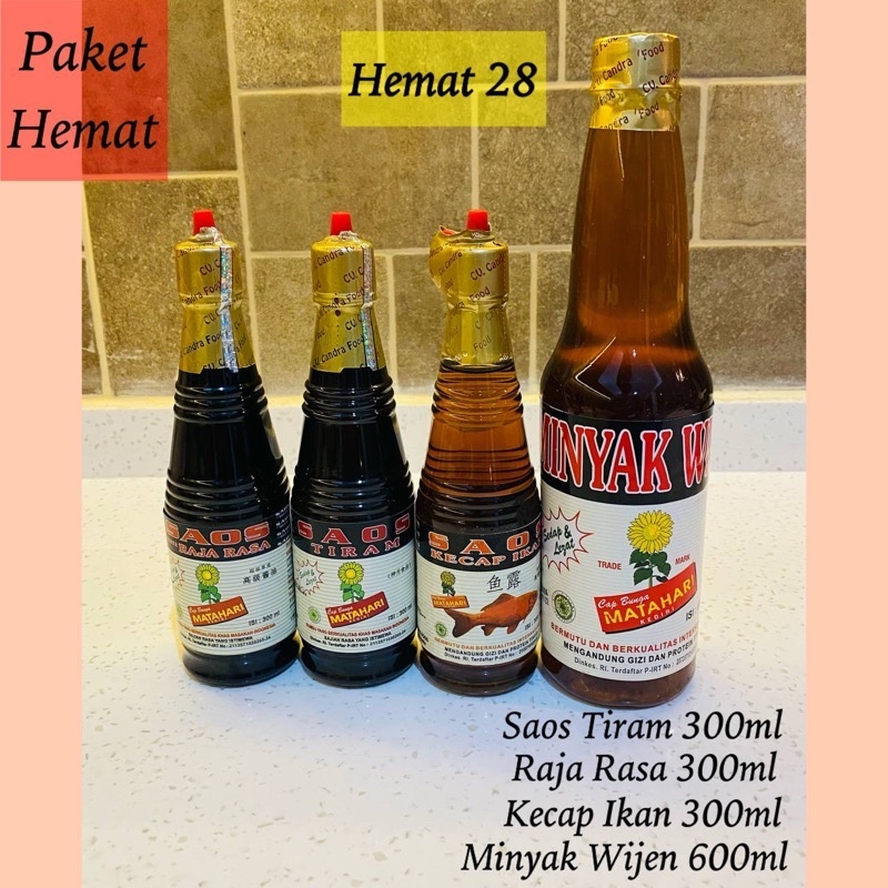 Jual PAKET HEMAT 28 | CAP BUNGA MATAHARI | HALAL (4 BOTOL) | Shopee ...