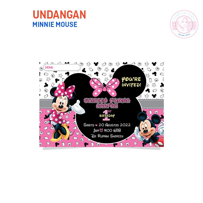 Jual UNDANGAN ULTAH MICKEY MINNIE MOUSE | Shopee Indonesia