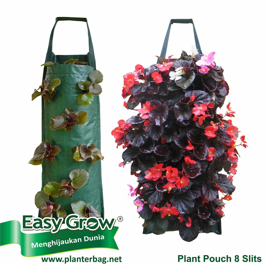 Jual Planter Bag Plant Pouch 8 Slits Pot Gantung Easy Grow | Shopee ...