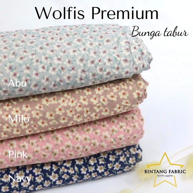 Jual Bahan Kain Wolfis Monalisa Premium 0,5 meter | Shopee Indonesia