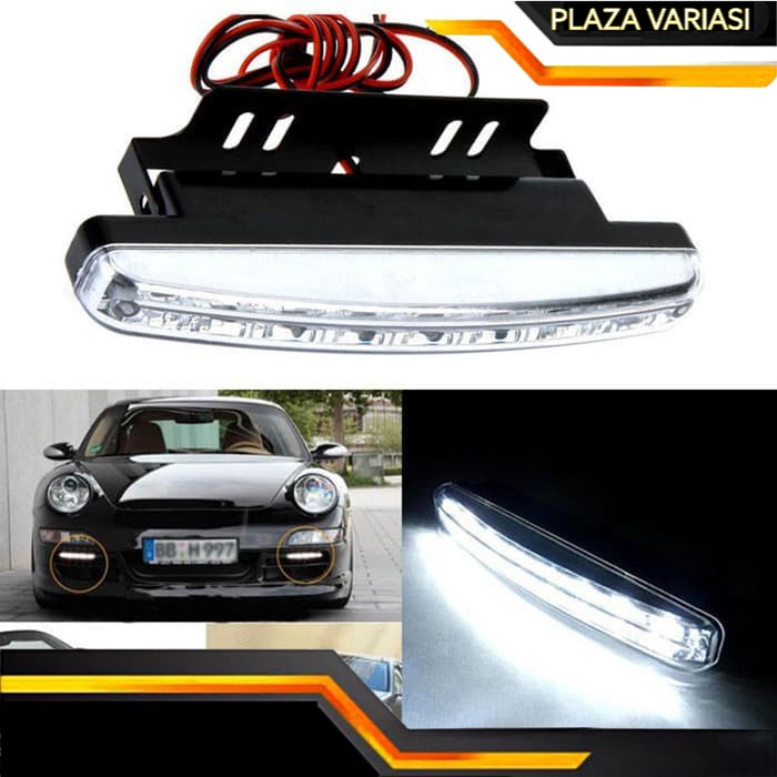 Jual Lampu Fog Light Mobil Daytime LED 6000K 12V Lampu kabut PLAZA ...