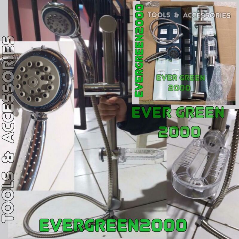 Jual Shower Tiang ASSY 1 set : Hand Shower Mandi + Dudukan Shower ...