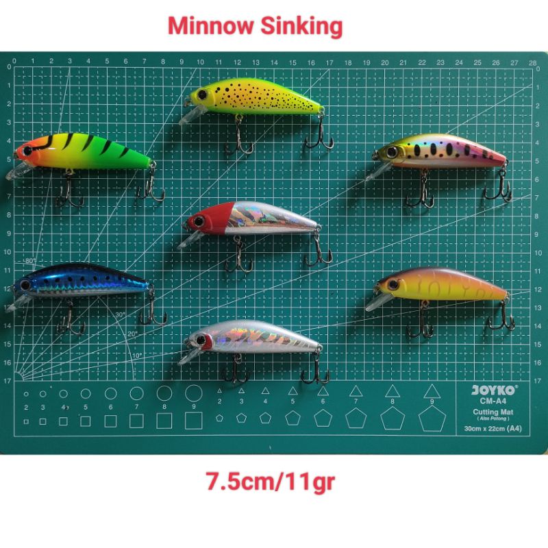 Jual Minnow Sinking 7.5cm/11gr | Shopee Indonesia