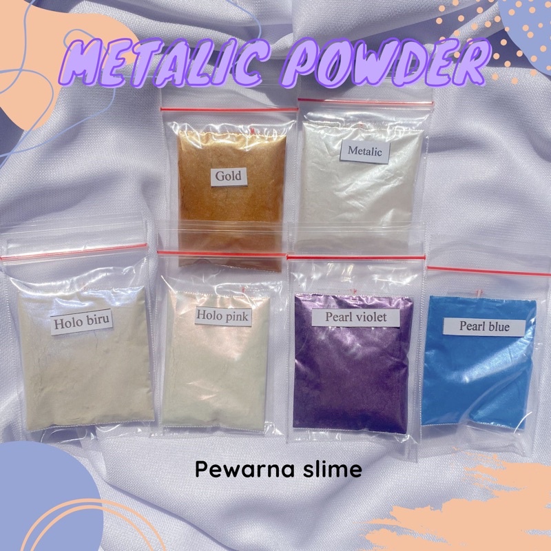 Jual POWDER SLIME / PEWARNA SLIME METALIC GOLD HOLOGRAM | Shopee Indonesia
