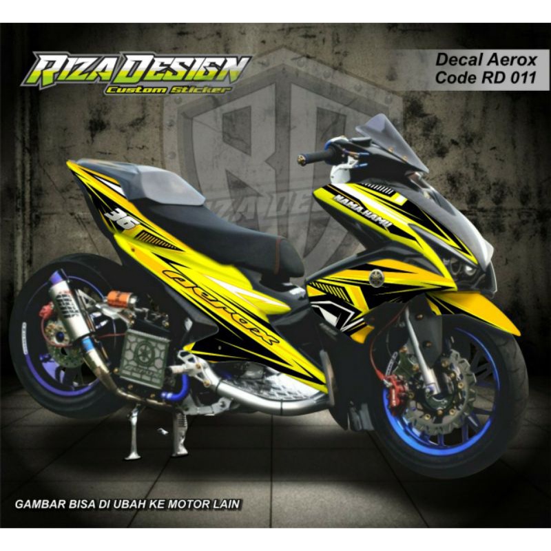 Jual decal sticker aerox (bisa custom tulisan) | Shopee Indonesia