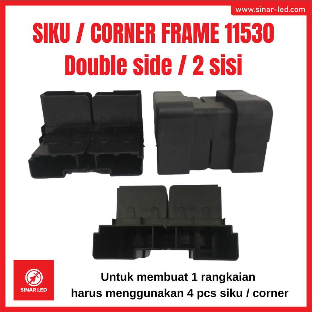 Jual Siku Plastik Plastic Corner Frame Running Text 11530 11530S 2 Dua ...